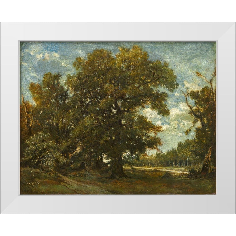 Rousseau, Theodore 24x20 White Modern Wood Framed Museum Art Print ...