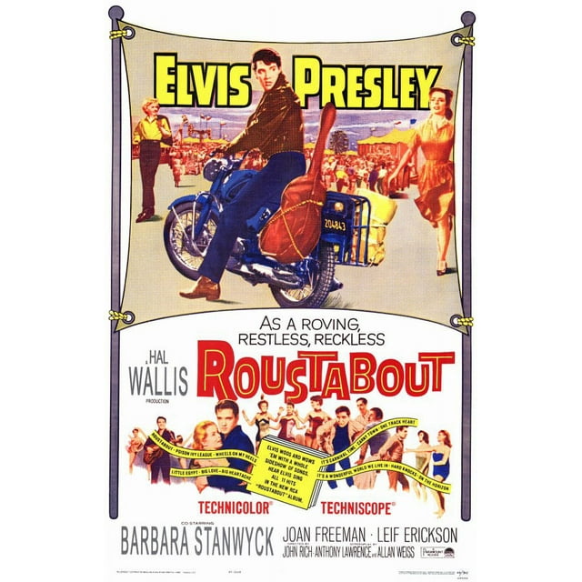 Roustabout (1964) 11x17 Movie Poster - Walmart.com