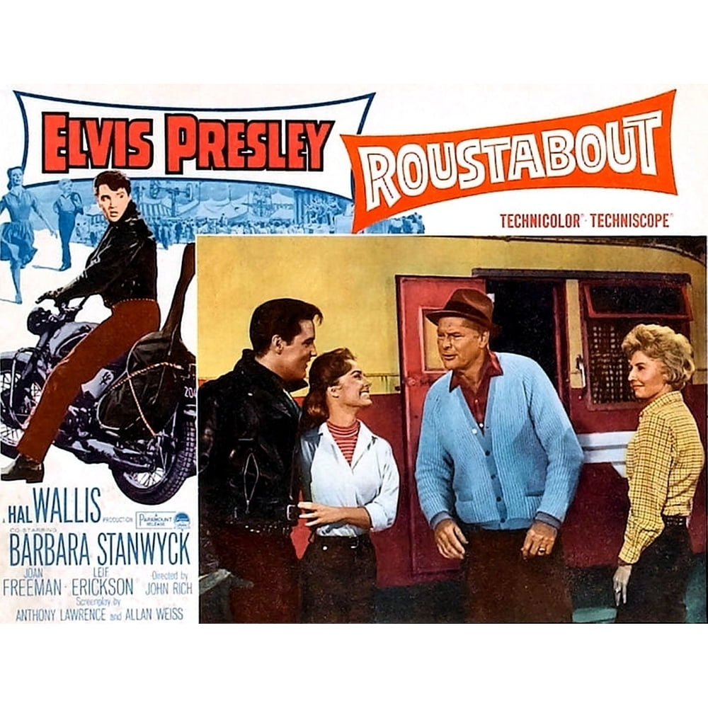 Roustabout From Left Elvis Presley Joan Freeman Leif Erickson Barbara ...