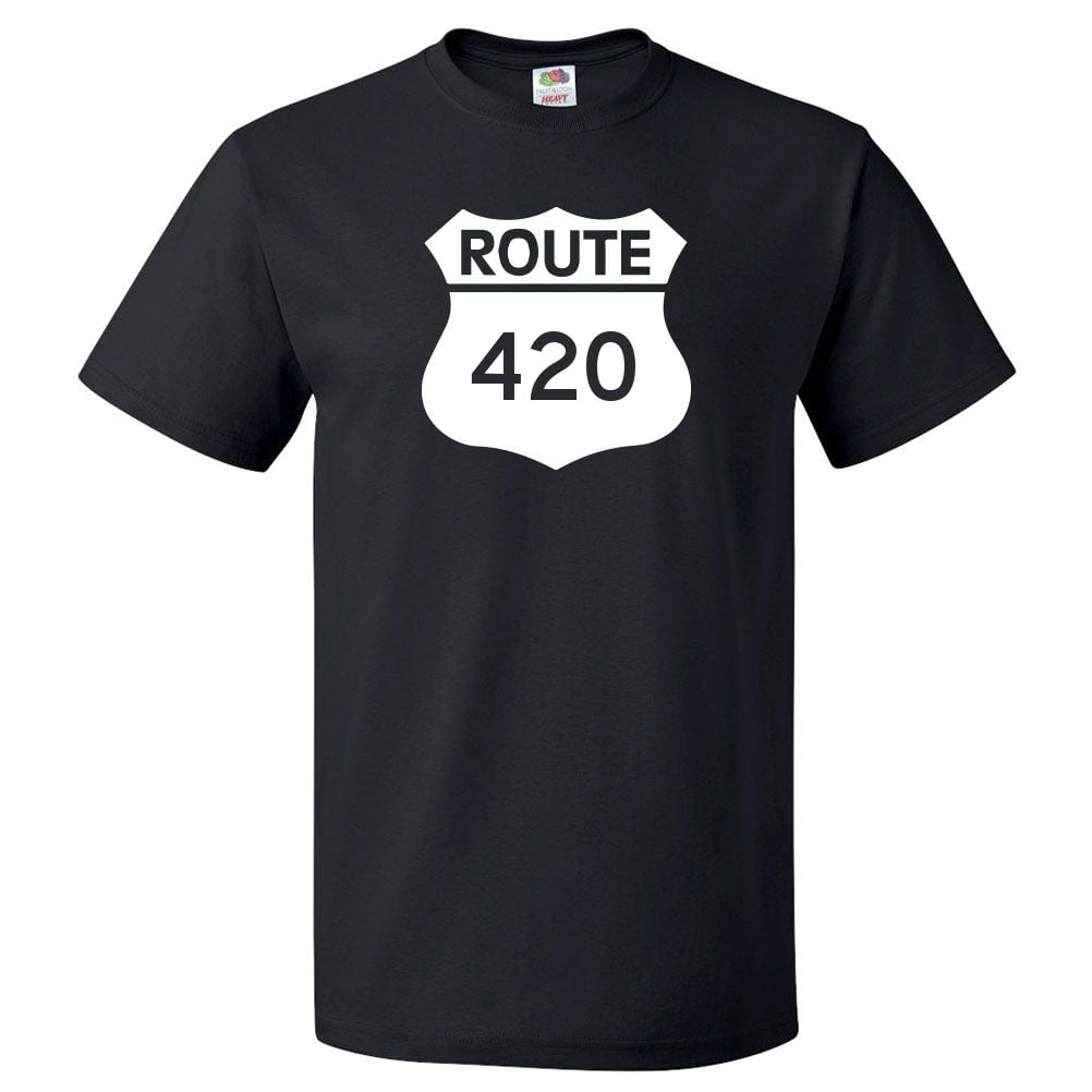 Route 420 Sign Shirt Highway 420 Sign T Shirt Gift - Walmart Business Supplies