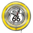 Route 66 15" Double Neon Wall Clock - Walmart.com