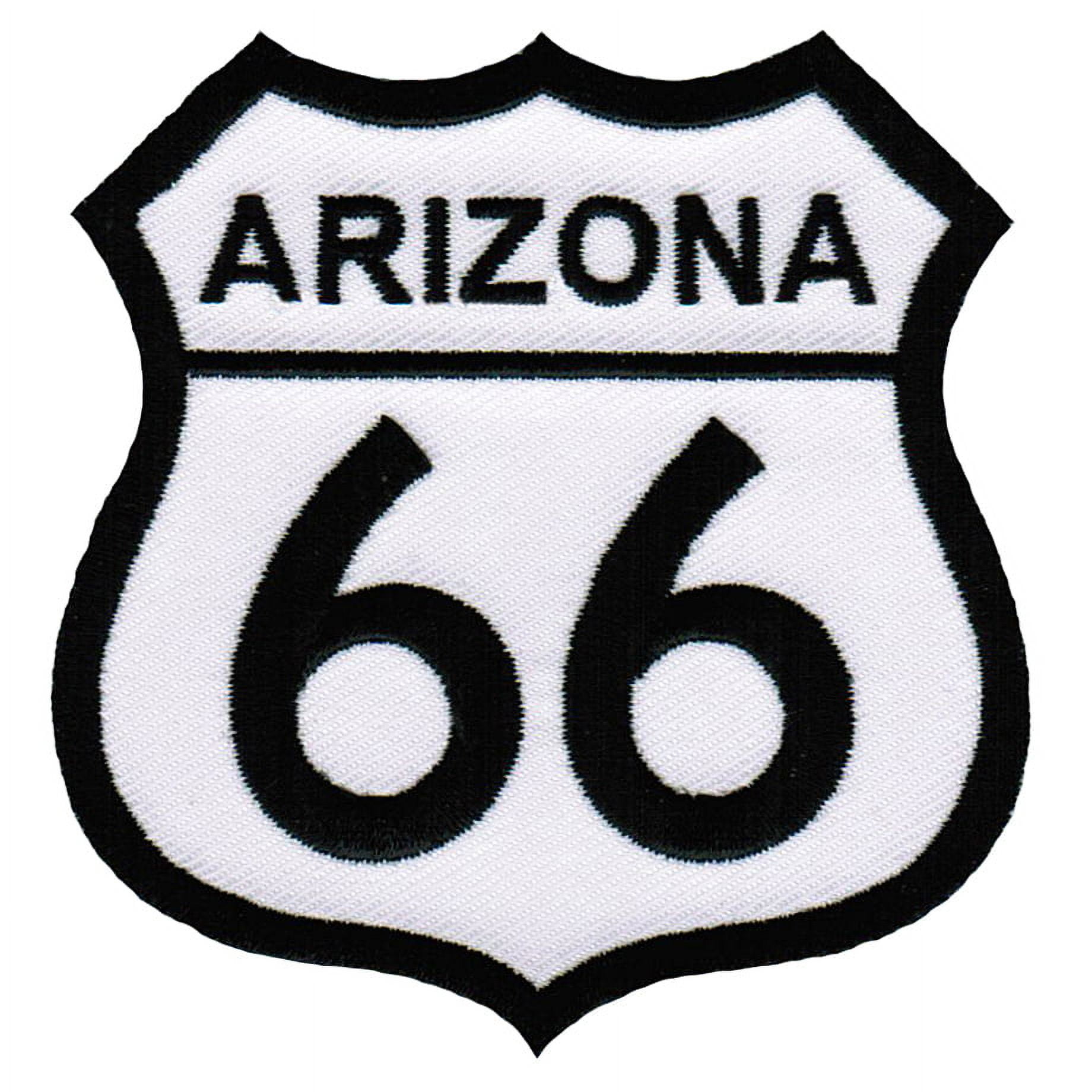 Route 66 Arizona Road Sign Embroidered Iron-On Patch - Walmart.com