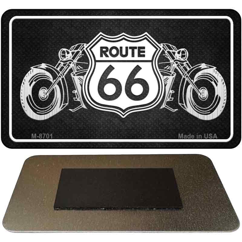 Route 66 Bikes Novelty Metal Magnet M-8701 3.5" x 2" Magnet (M ...