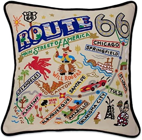Route 66 Embroidered Decorative Throw Pillow - Walmart.com