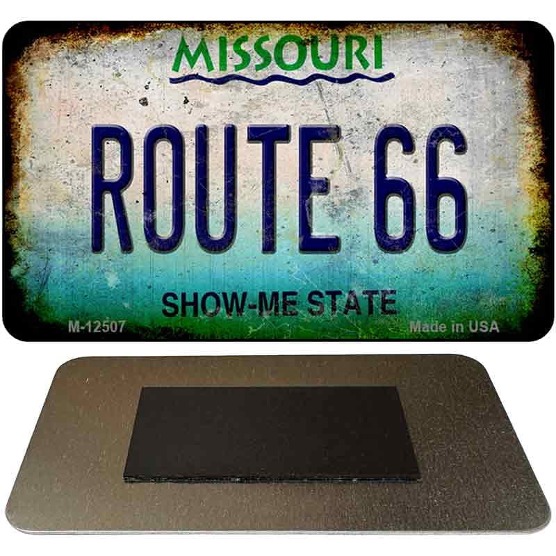 Route 66 Missouri Novelty Metal Magnet M-12507 3.5" x 2" Magnet (M ...