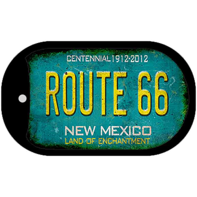 Route 66 New Mexico Novelty Metal Dog Tag Necklace DT-12508 2" x 1" Dog ...