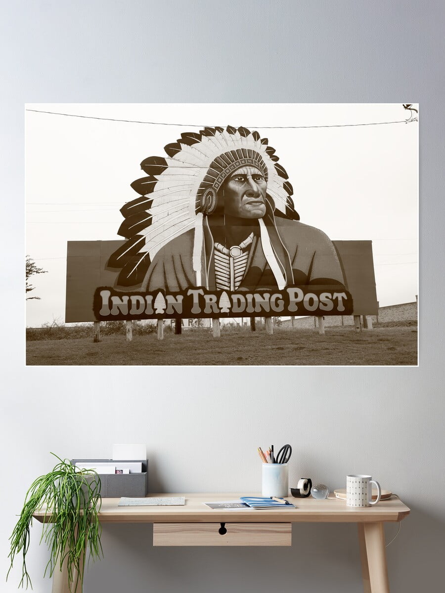 Route 66 - Oklahoma Trading Post Poster Wall Art, Modern Wall Decor For ...
