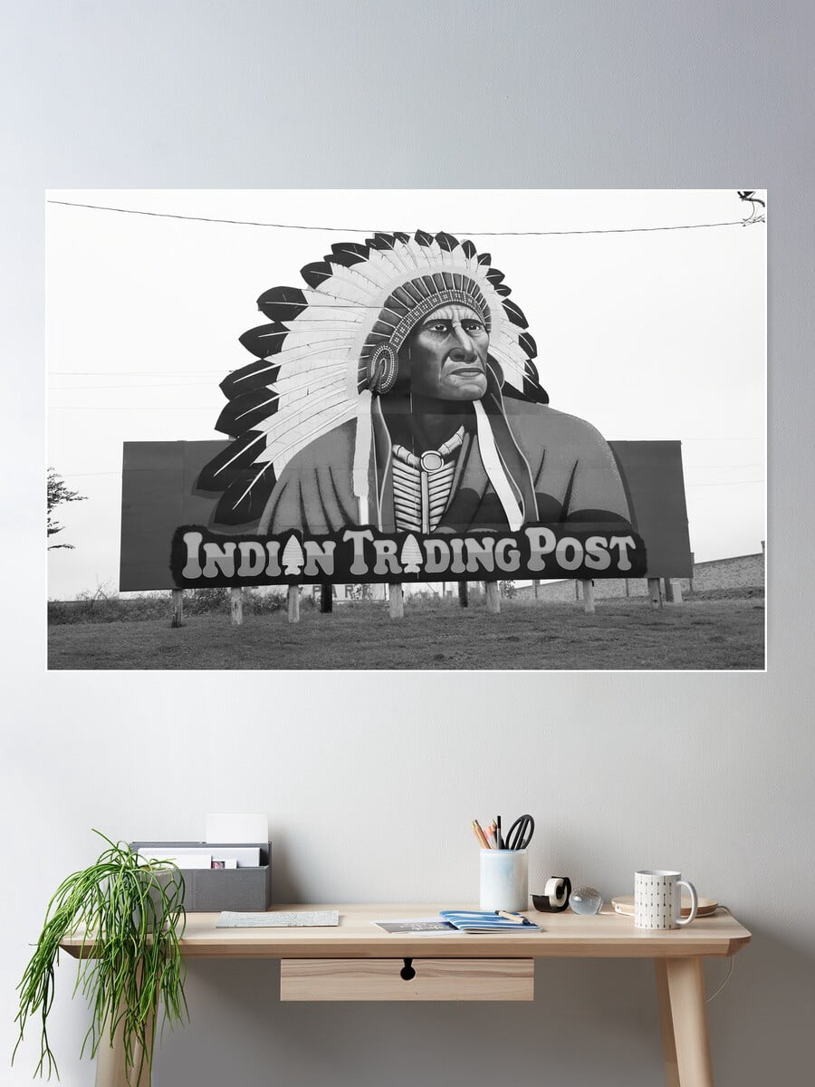 Route 66 - Oklahoma Trading Post Poster Wall Art, Modern Wall Decor For ...