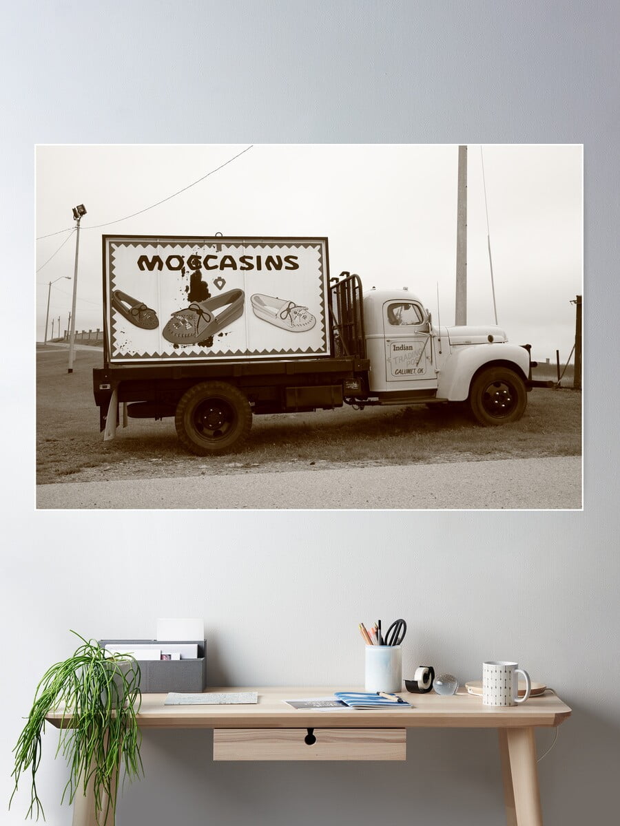 Route 66 - Oklahoma Trading Post Truck Poster Wall Art, Modern Wall ...