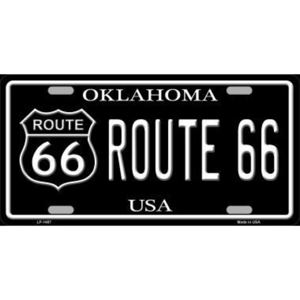 Route 66 Oklahoma Vanity Metal Novelty License Plate Tag Sign - Walmart.com