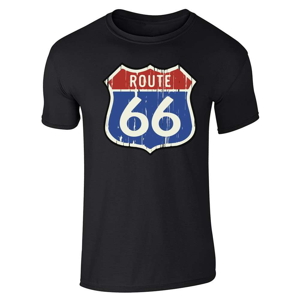 Route 66 Road Sign Retro Vintage Classic Unisex Tee - Walmart.com