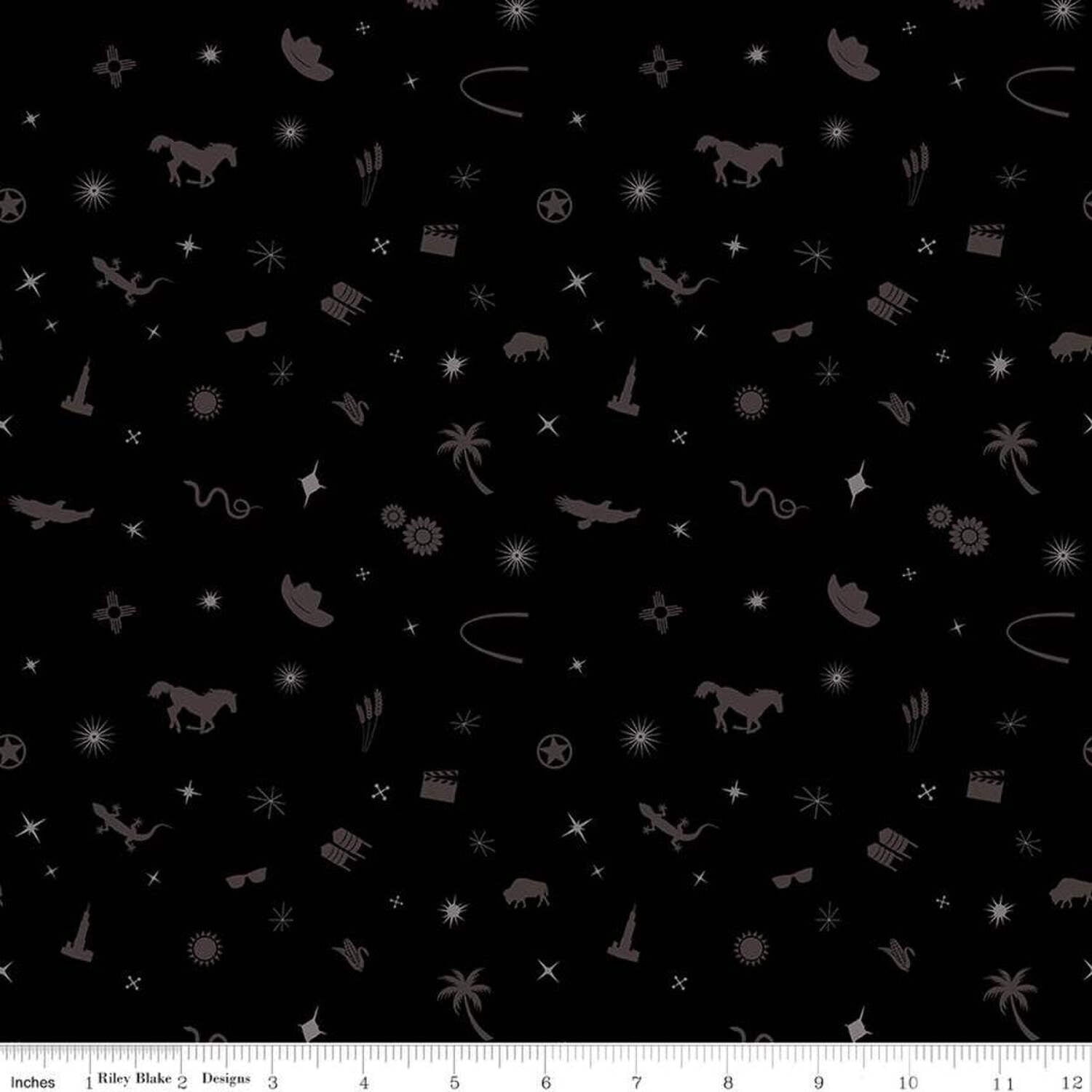 Route 66 Symbol Toss Black Cotton Fabric - Walmart.com