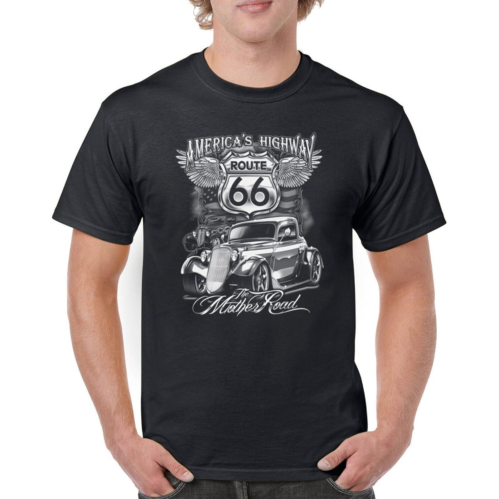 Route 66 T-Shirt America's Highway The Mother Road Biker Motorcycle MC ...