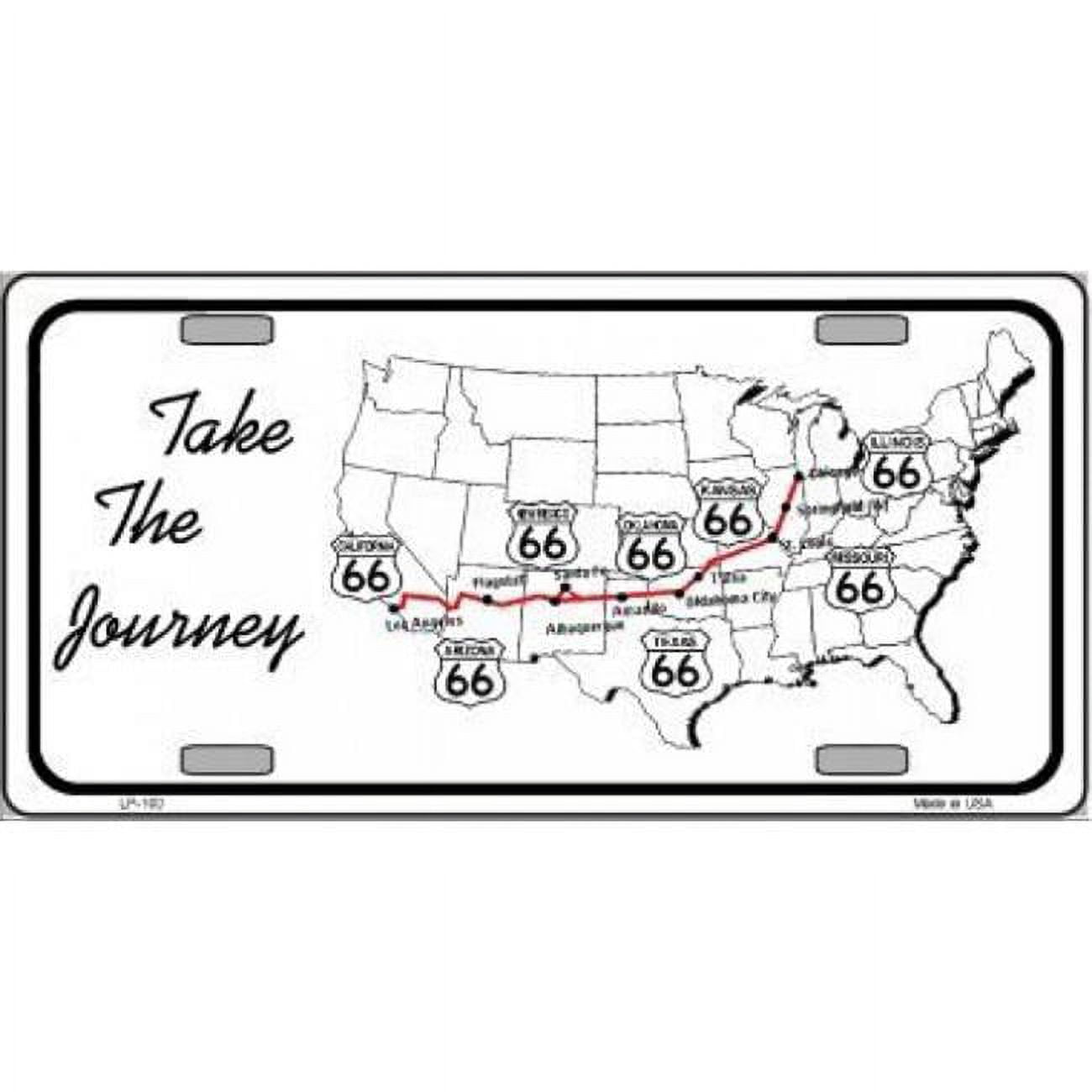 Route 66 Take The Journey Metal License Plate - Walmart.com