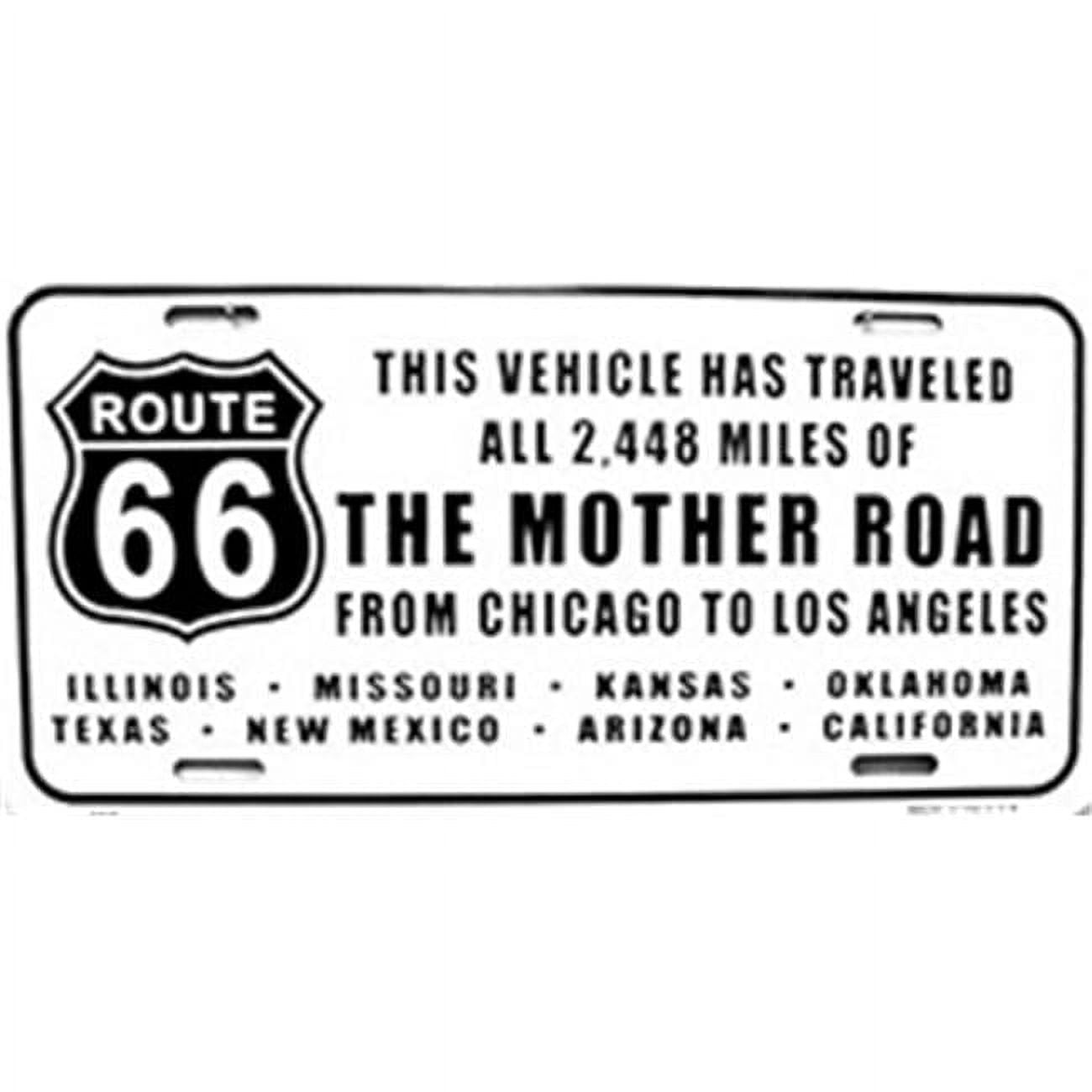 Route 66- The Mother Road License Plate Tags- X425 - Walmart.com