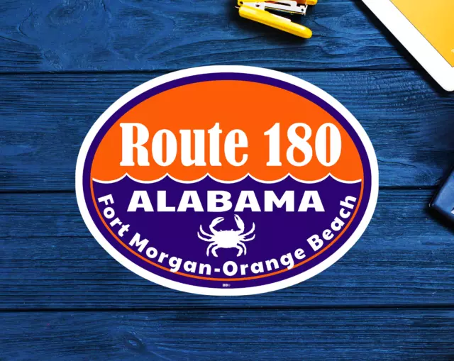 Route Alabama Fort Morgan Road Orange Beach Sticker Decal Sticker Phone ...