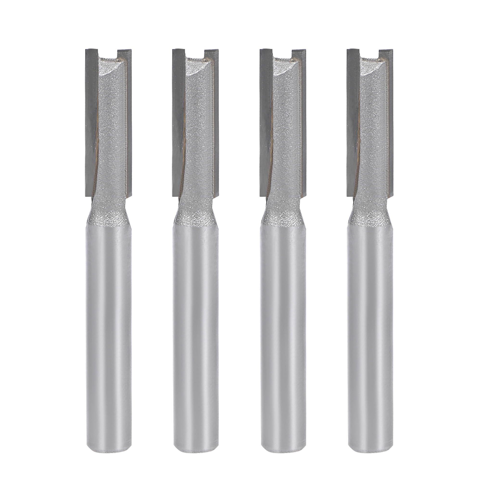 Router Bit 1/4 Shank 1/4" Cutting Diameter 2 Straight Flutes Carbide ...
