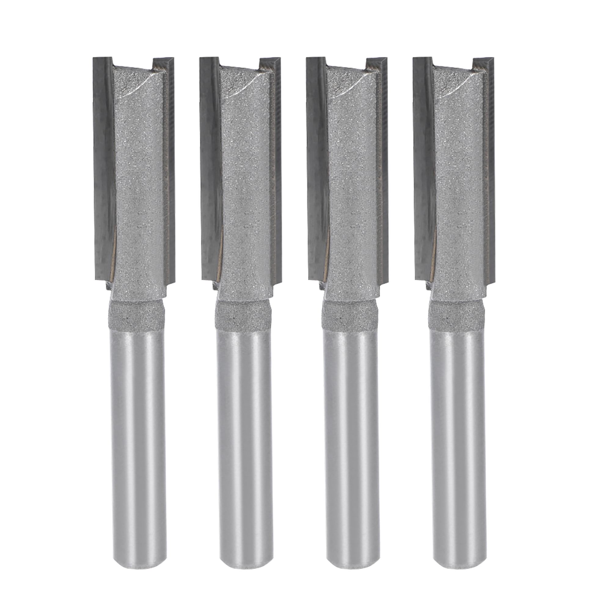 Router Bit 1/4 Shank 3/8" Cutting Diameter 2 Straight Flutes Carbide ...
