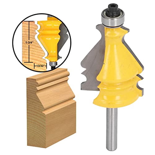 Router Bit 1/4in Shank, Carbon Steel Alloy Door Molding Woodworking ...