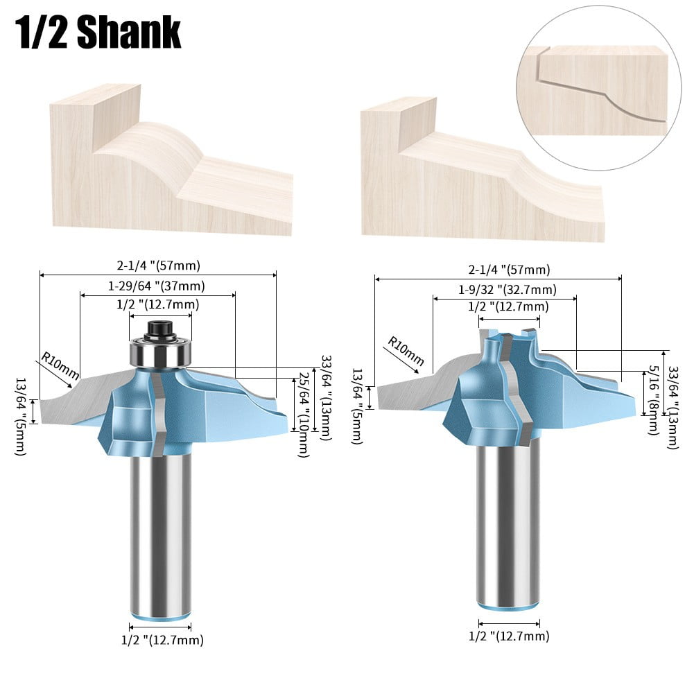 Router Bit Frame Molding Edging Table Woodworking Tools Carbide Milling ...