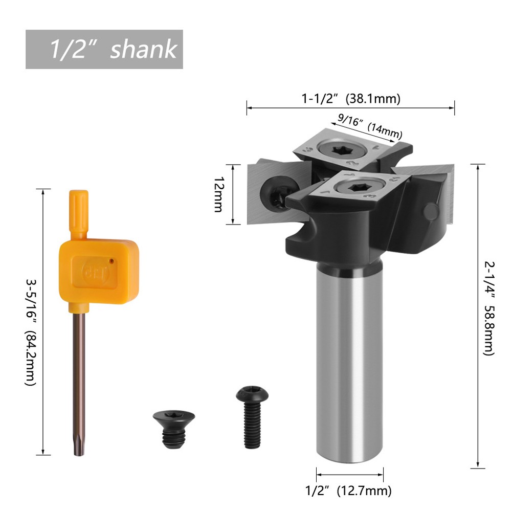 Router Bit with Milling Cutter Insert-Style Indexable Drill Bit for ...