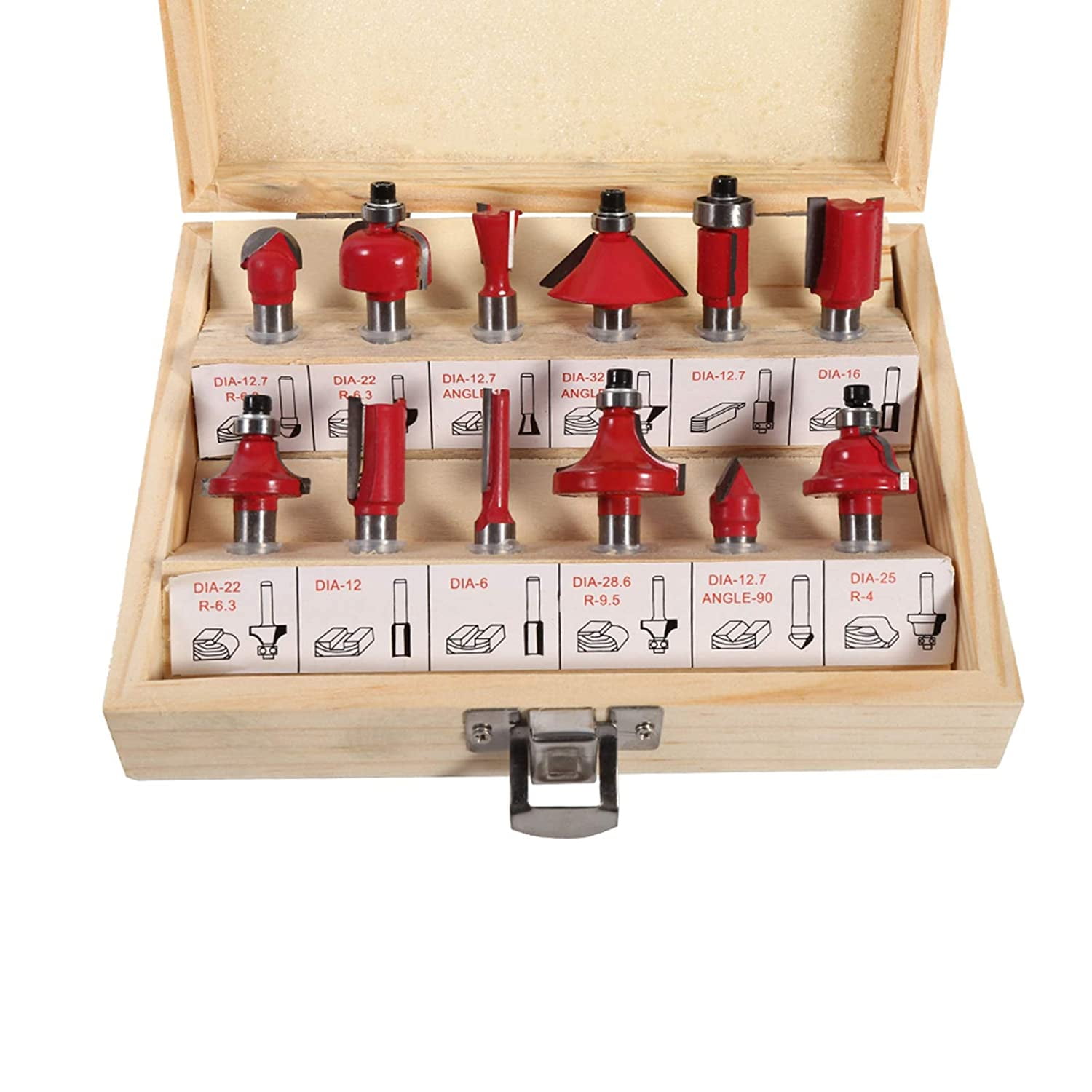 Router Bits 12Pcs Router Bit Set 8mm Router Bits Grooving Cutters For ...