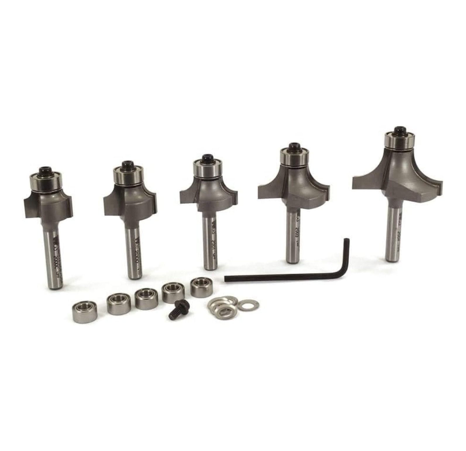 Router Bits 502 Round Over and Beading Set with 1/4-Inch Shank ...