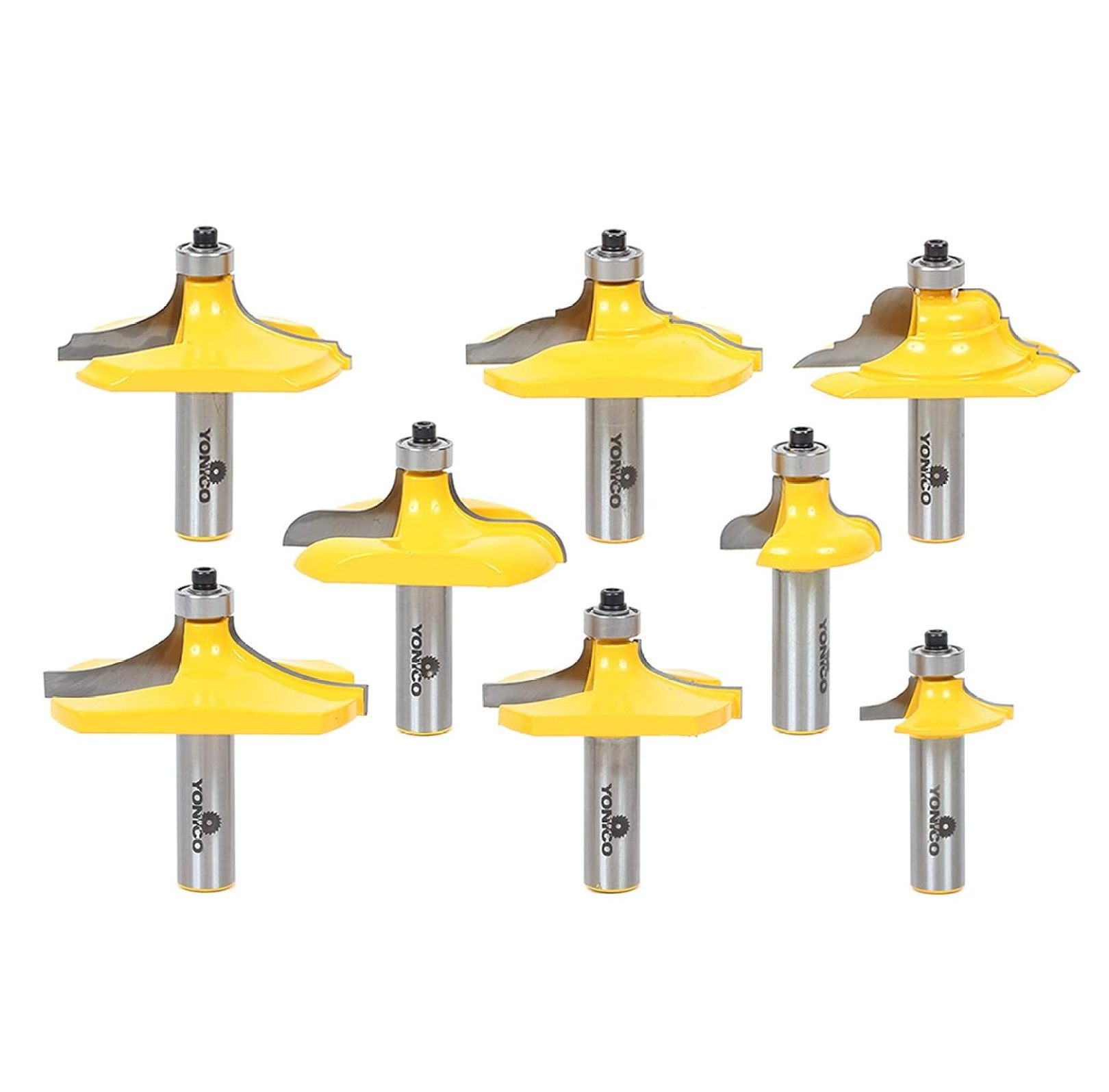 Router Bits Table Edge Set 8 Bit 1/2-Inch Shank 13829 - Walmart.com