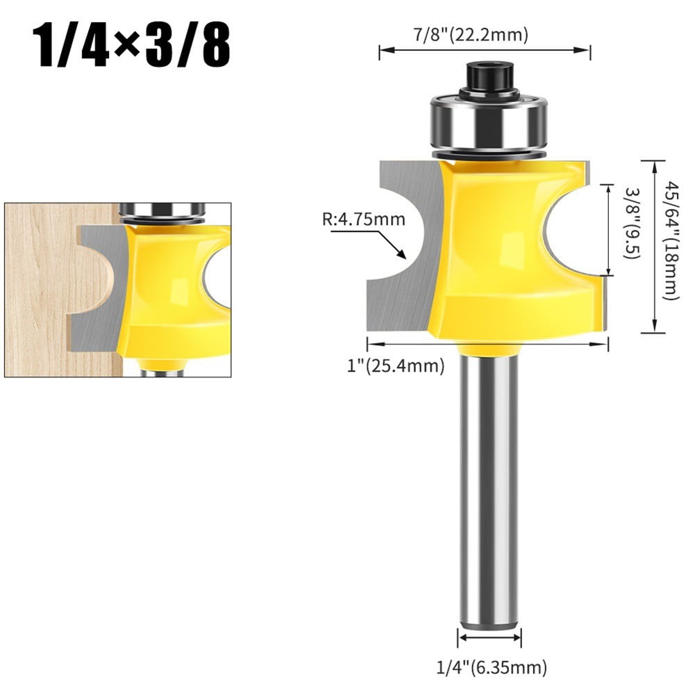 Router Bits that Enhance Edges of Shelves and Tabletops Easily 14 Inch - Walmart.com