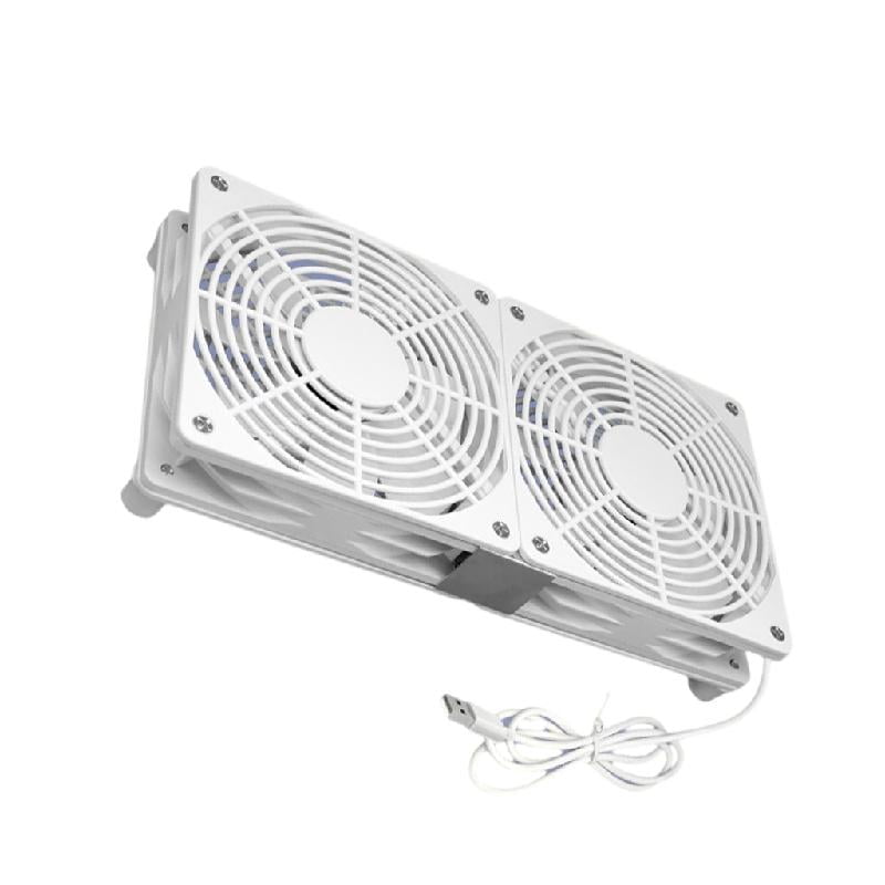 Router Cooling Fan PC Coolers TV Box Quiet 5V USB Power 120mm Fan ...