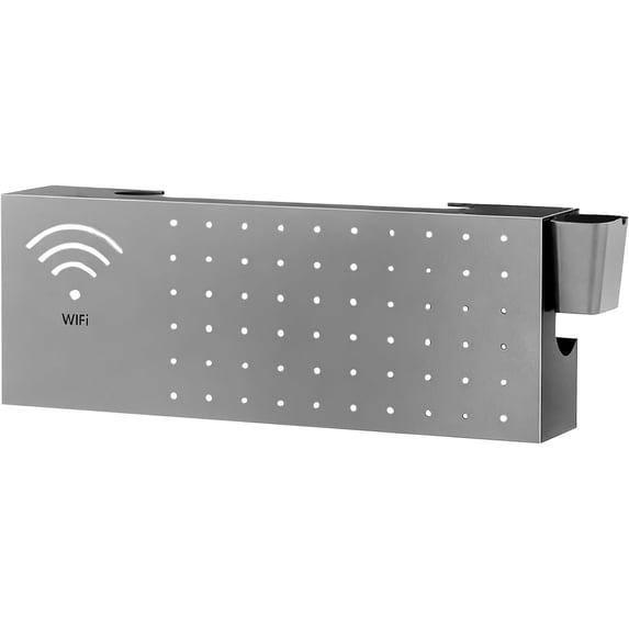 Router Cover - Wall Mount Carbon Steel Cable Organizer Box, Ventilated ...