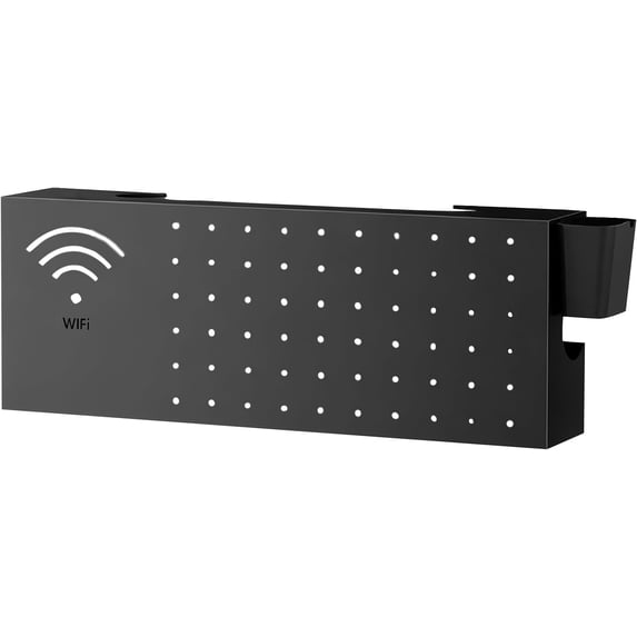 Router Cover - Wall Mount Carbon Steel Cable Organizer Box, Ventilated ...