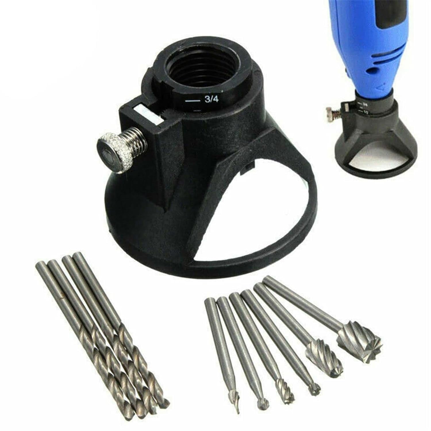 Router Drill Bits Tool Drill Bit Kit Cutting Guide Locator Rotary File ...