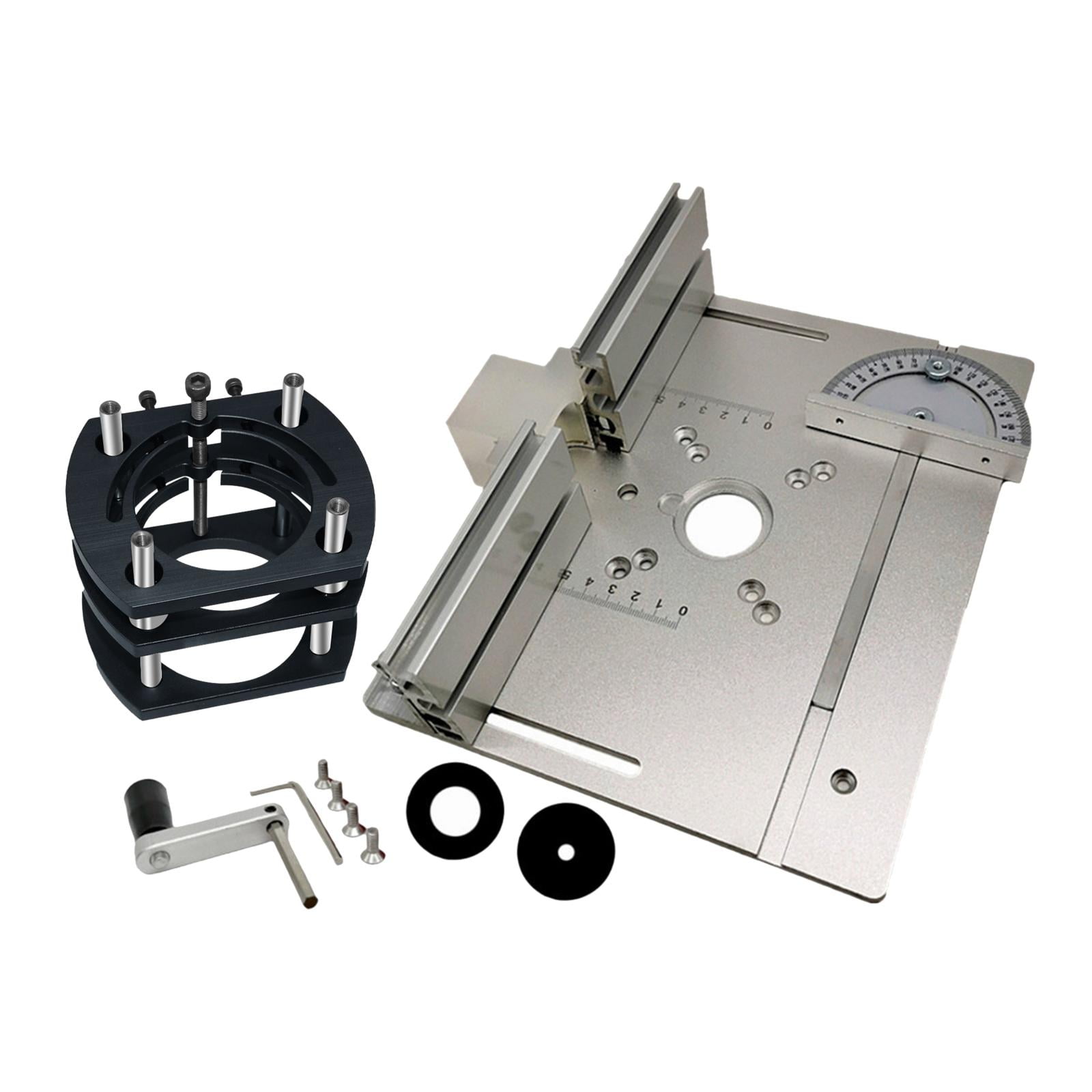 Router Lift and Plate Set Fit 64-66mm Trimming Machine Woodworking DIY ...