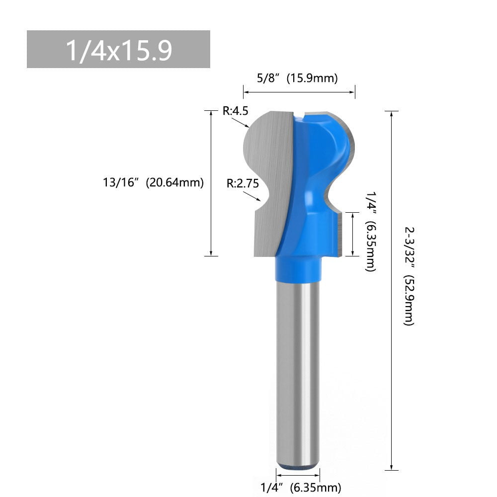 Router Milling Bit Drawer Grade Home Power Tool Shank Slotting Wood ...