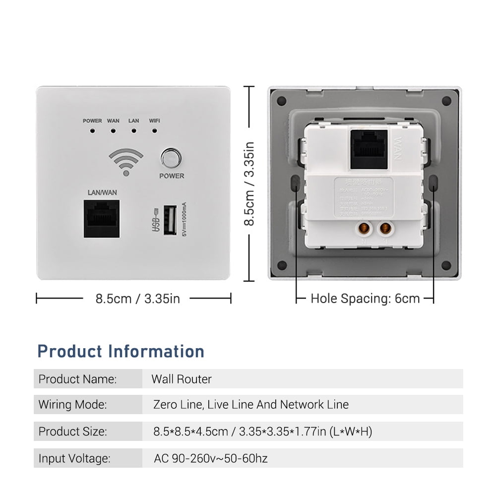 Router,Router With Wps Socket Wall Mount Ap Router With Router 300m Ap ...