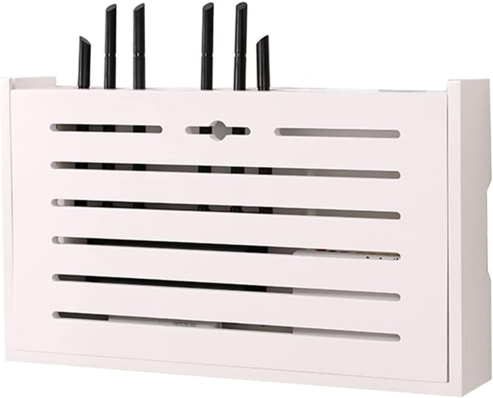 Router Shelf, Box Shelves For Wall, Desk Organizer For WiFi Router ...