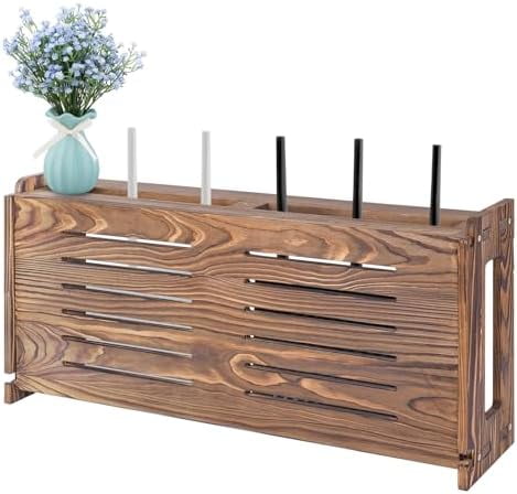 Router Shelf Wall Mount WiFi Router Storage Box Modem Cable Router ...