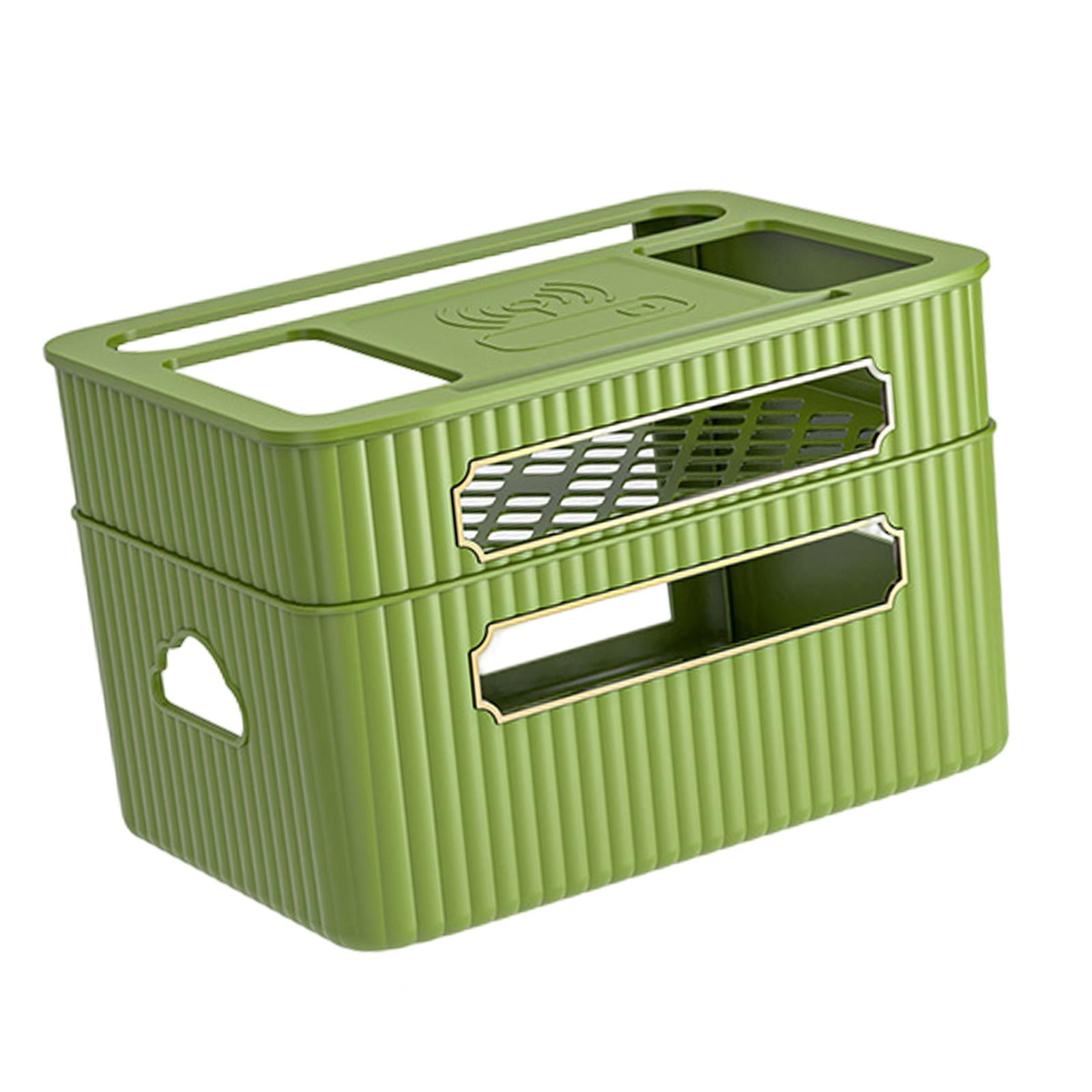 Router Storage Box Cord Arrangement Box Router Organizer Large Capacity ...