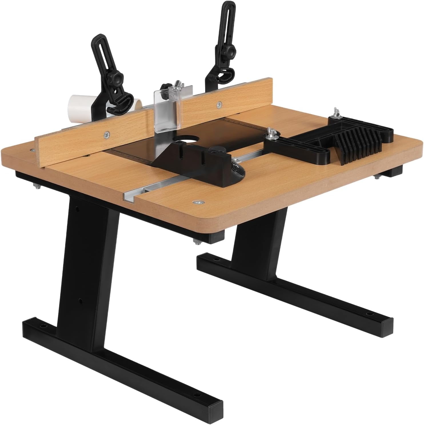 Router Table With Adjustable Backrest, MDF 440.92 lbs Capacity ...