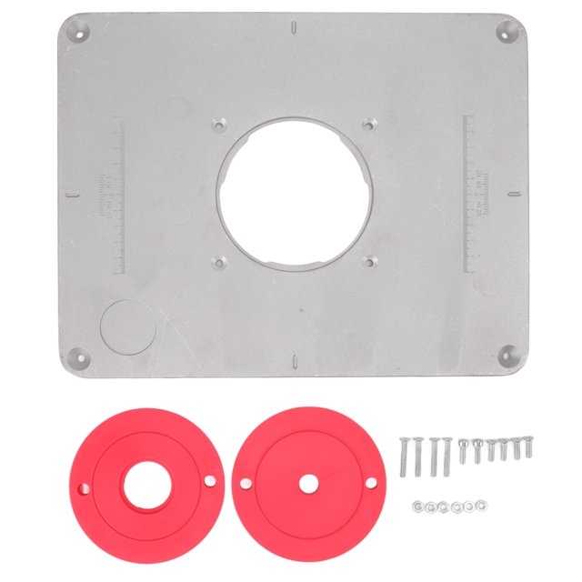 Router Table Insert Plate Aluminium Alloy 88 95mm Hole Pitch 4 Holes ...