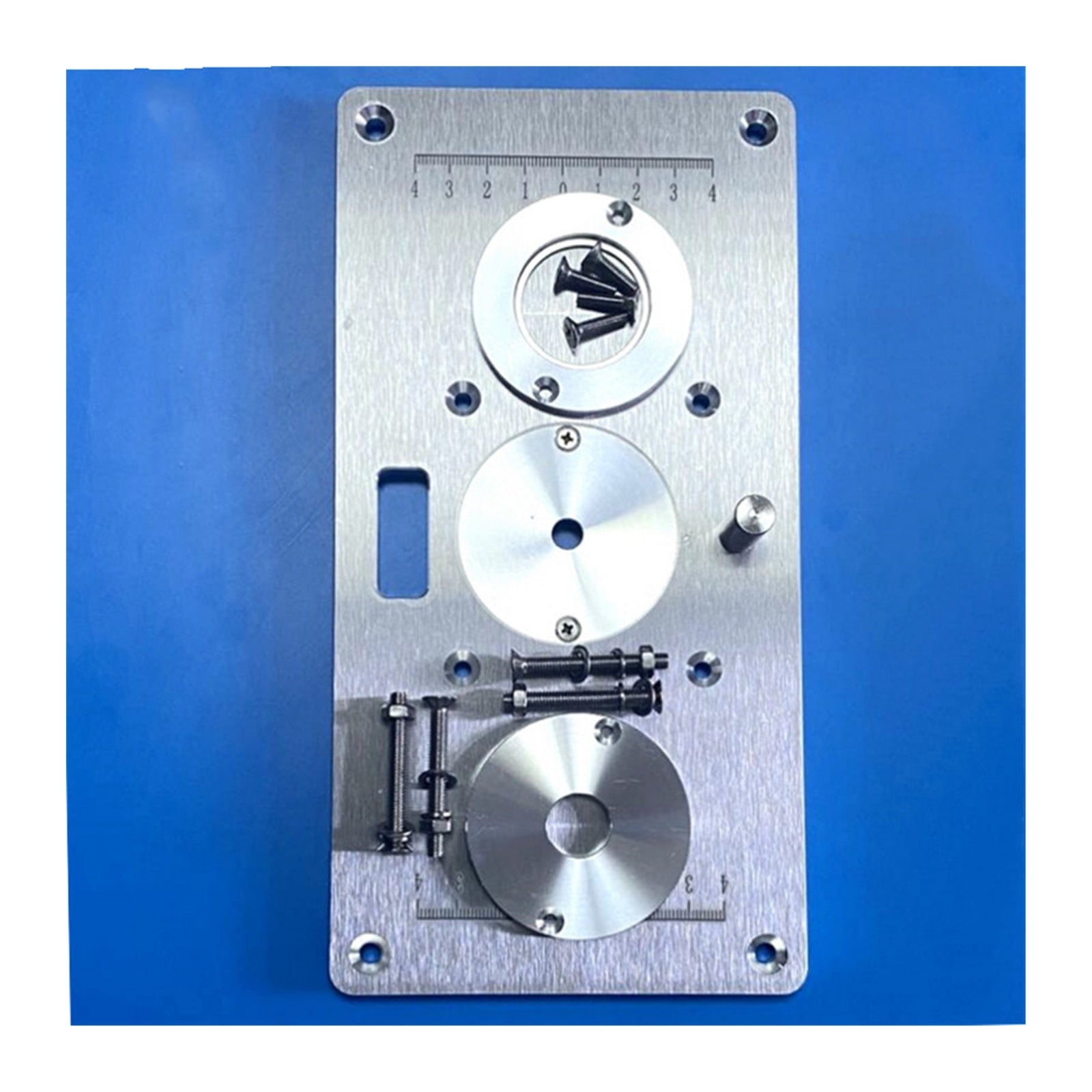 Router Table Insert Plate W/Level- Rings And Router Template Bushing ...