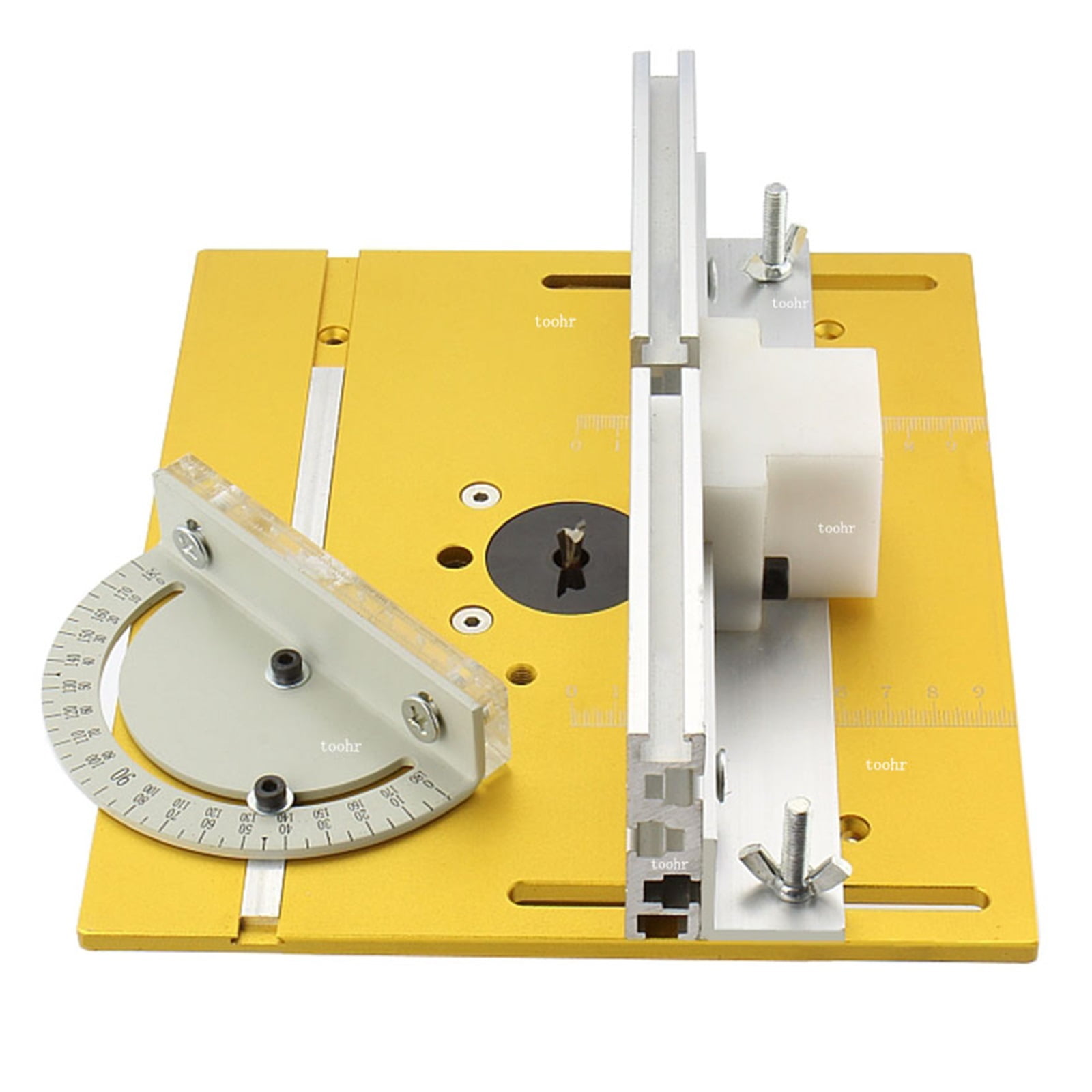 Router Table Insert Plate Woodworking Benches Table Saw W Miter Gauge ...