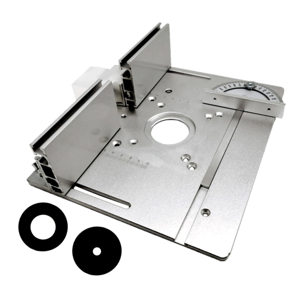 Router Table Insertion Plates Aluminum Wood Milling Flip Board Trimming ...