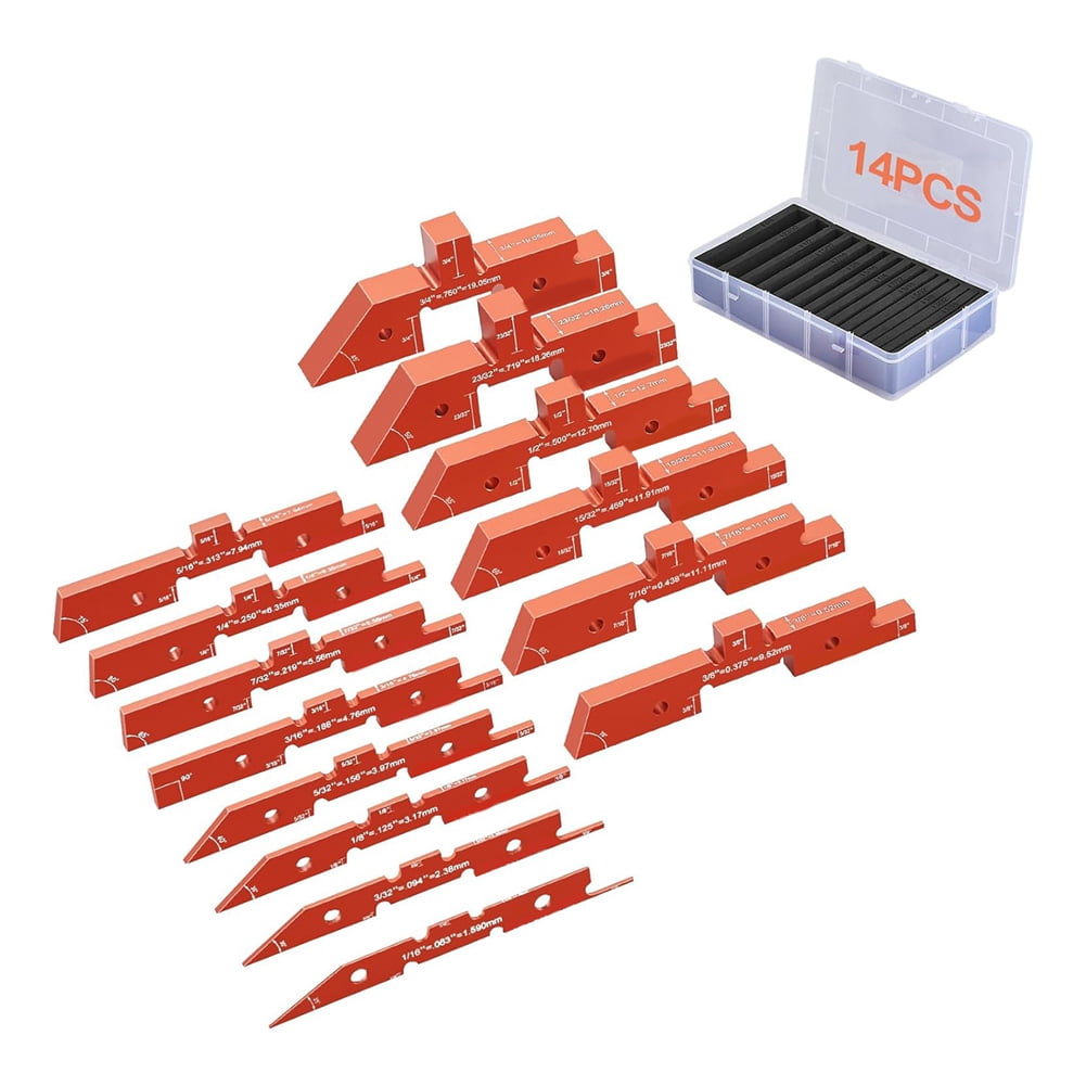 Router Table Setup Bars, 14 Pcs, Setup Blocks Height Gauge Set ...