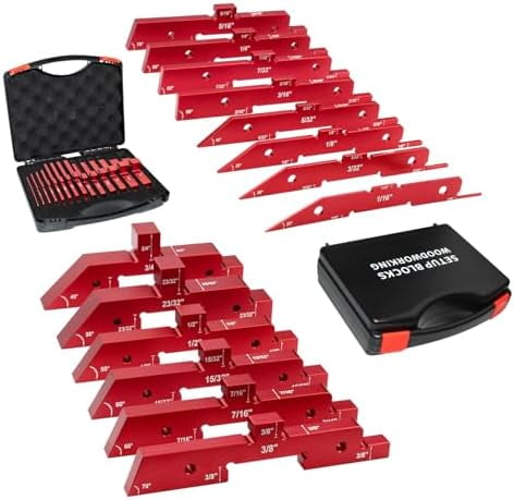 Router Table Setup Bars,14pcs Aluminum Precision Setup Blocks Height ...