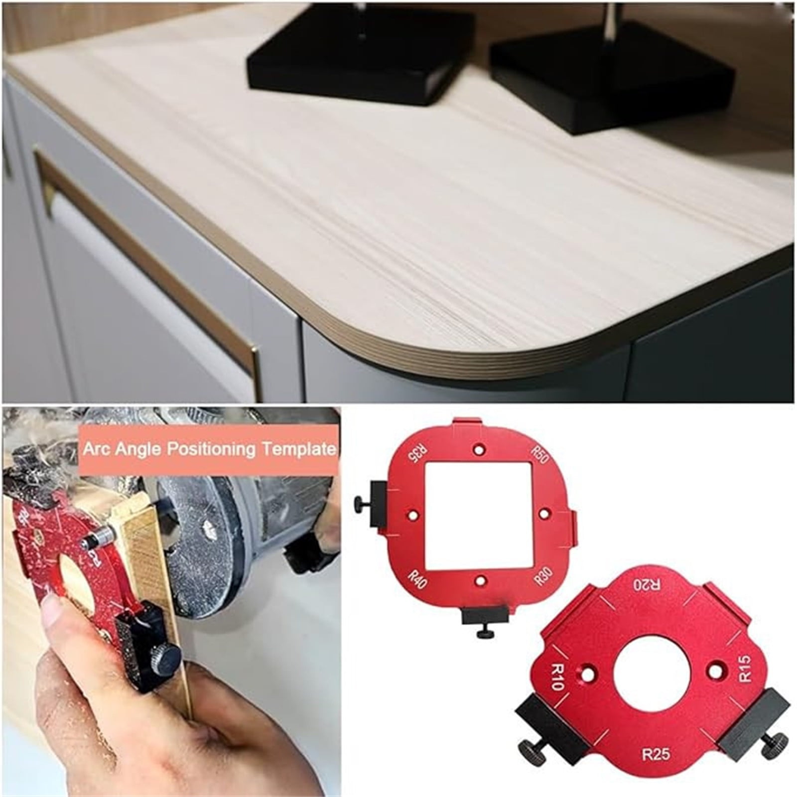 Router Template Corner Horn Jig | Aluminum Alloy | 4 Angles R30/R35/R40 ...