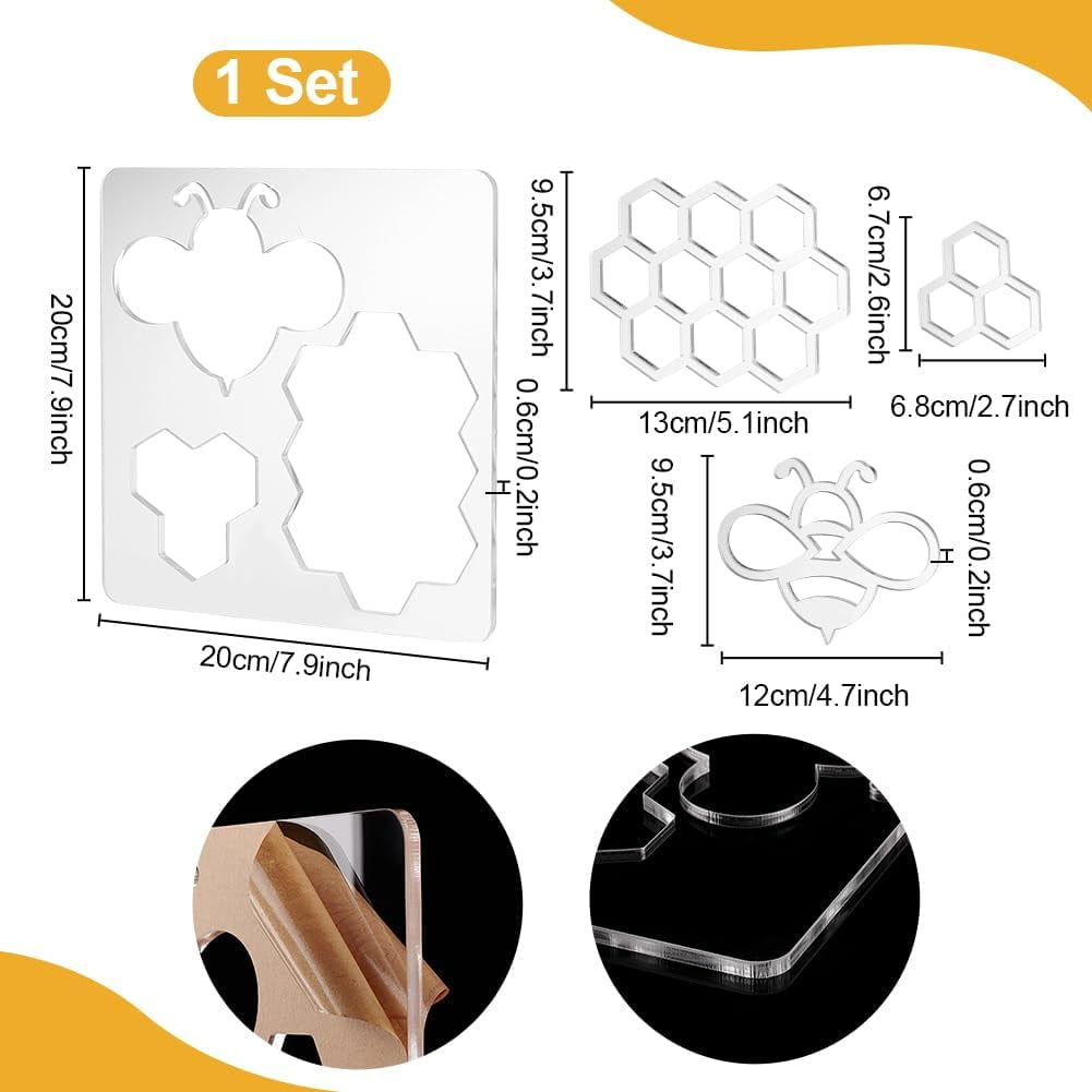 Router Template for Woodworking Honeycomb Router Jig Templates Clear ...