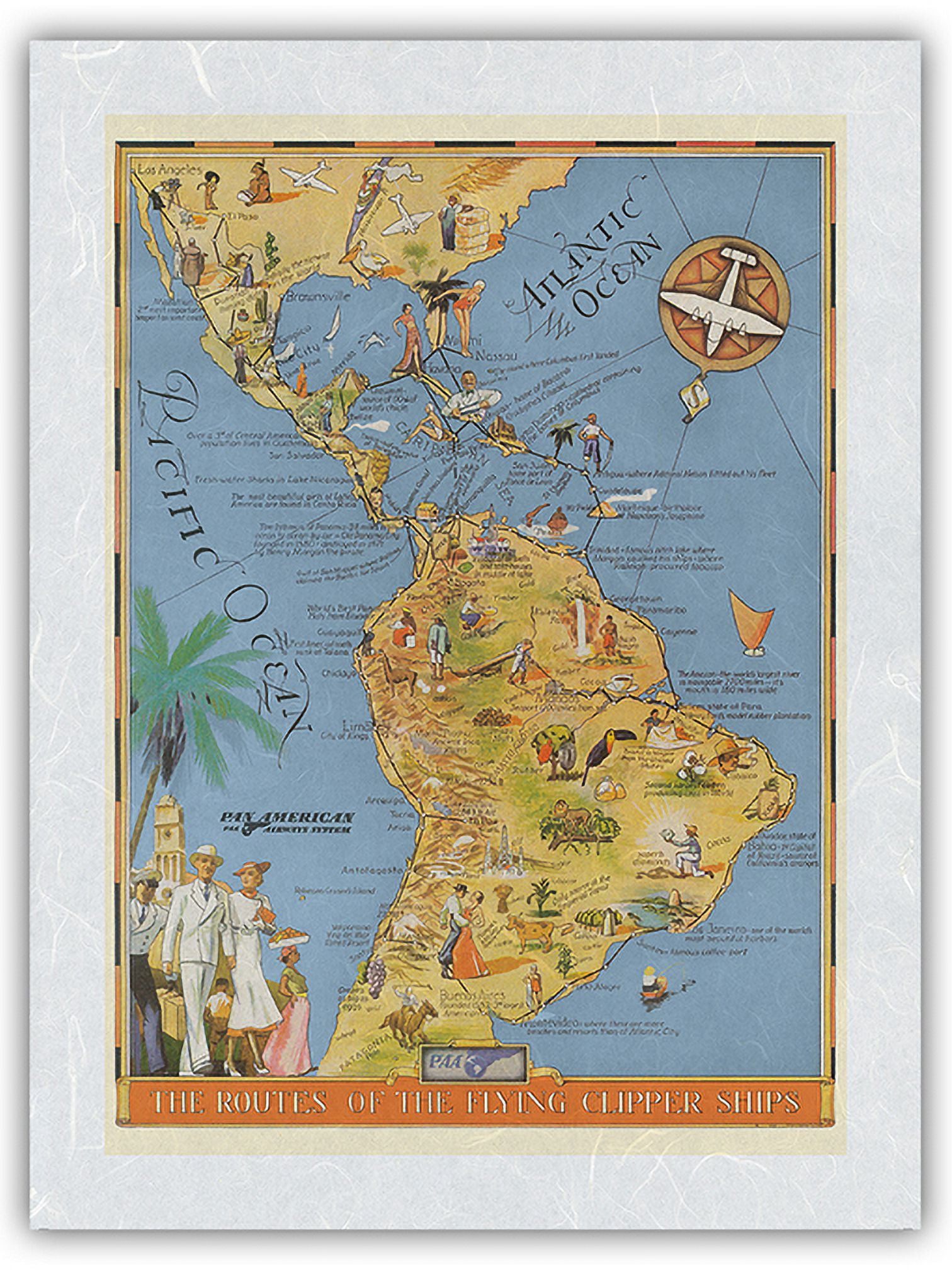 The Routes of the Flying Clipper Ships - Pan American Airways (PAA ...