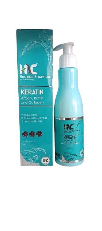 Routine Keratin Argan Biotin Collagen Shampoo Ideal for Damaged Frizzy ...